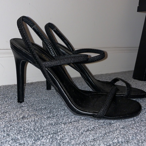 Anne Michelle | Shoes | Black Strappy High Heels | Poshmark